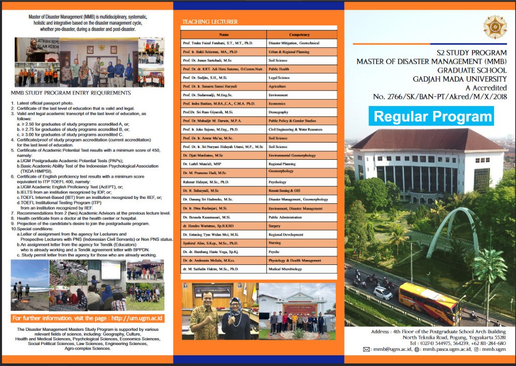Leaflet English Version – Program Studi Magister Manajemen Bencana